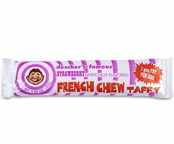 Doscher's Famous French Chew Taffy Strawberry | Sugarless