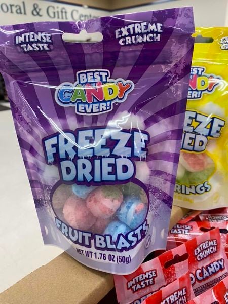 Freeze Dried Candy Fruit Blasts, Crunchy Candy with Intense Taste, 1.7 ...
